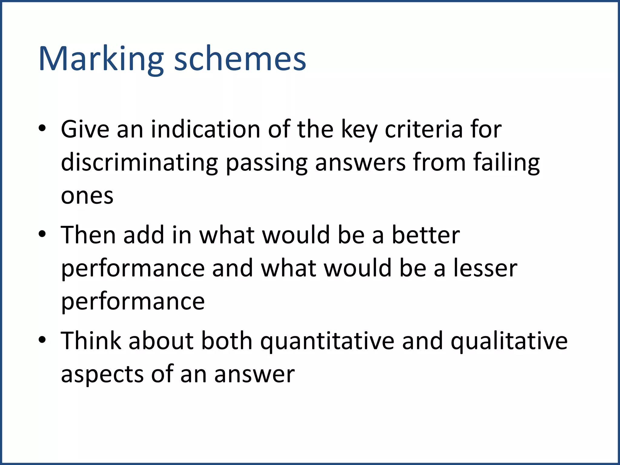 2 Grading criteria and marking schemes Liz Norman ANZCVS 2018 | PPT