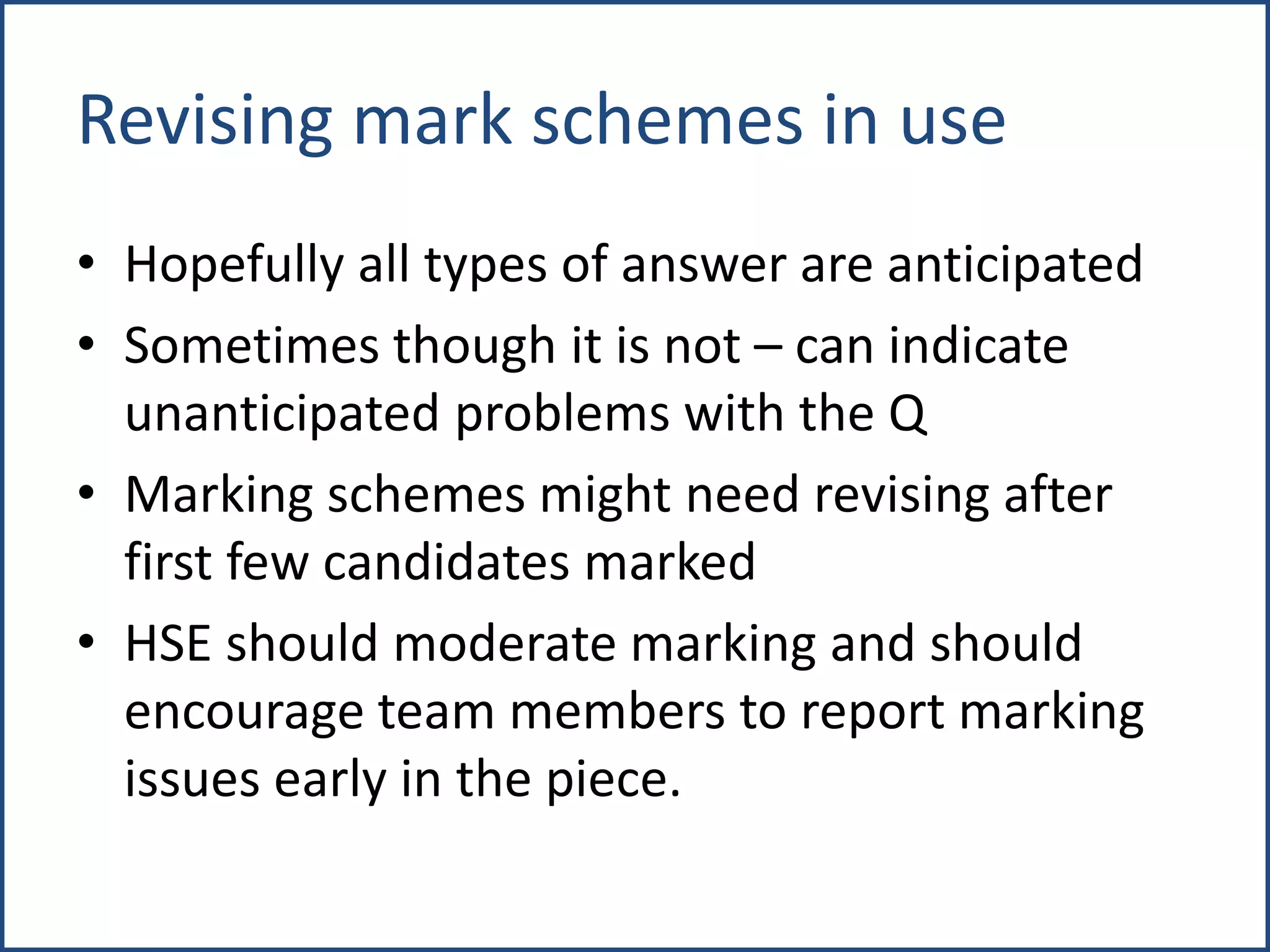 Grading criteria and marking schemes Liz Norman ANZCVS 2019 | PPTX ...