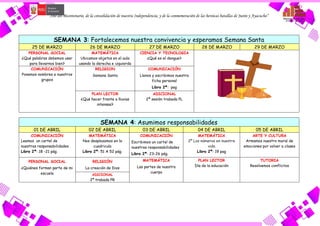 2 GRADO UNIDAD 1 - DE SEGUNDO GRADO DE PRIMARIA | PDF