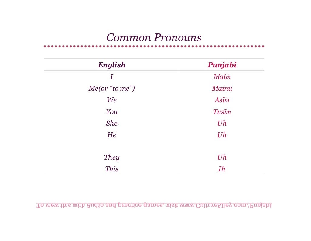 Basic Punjabi Lesson 2 Common Useful Phrases Grammar basic-punjabi-lesson-2-common-useful-phrases-grammar
