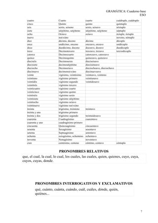 2 gramática. cuaderno base para la eso | PDF