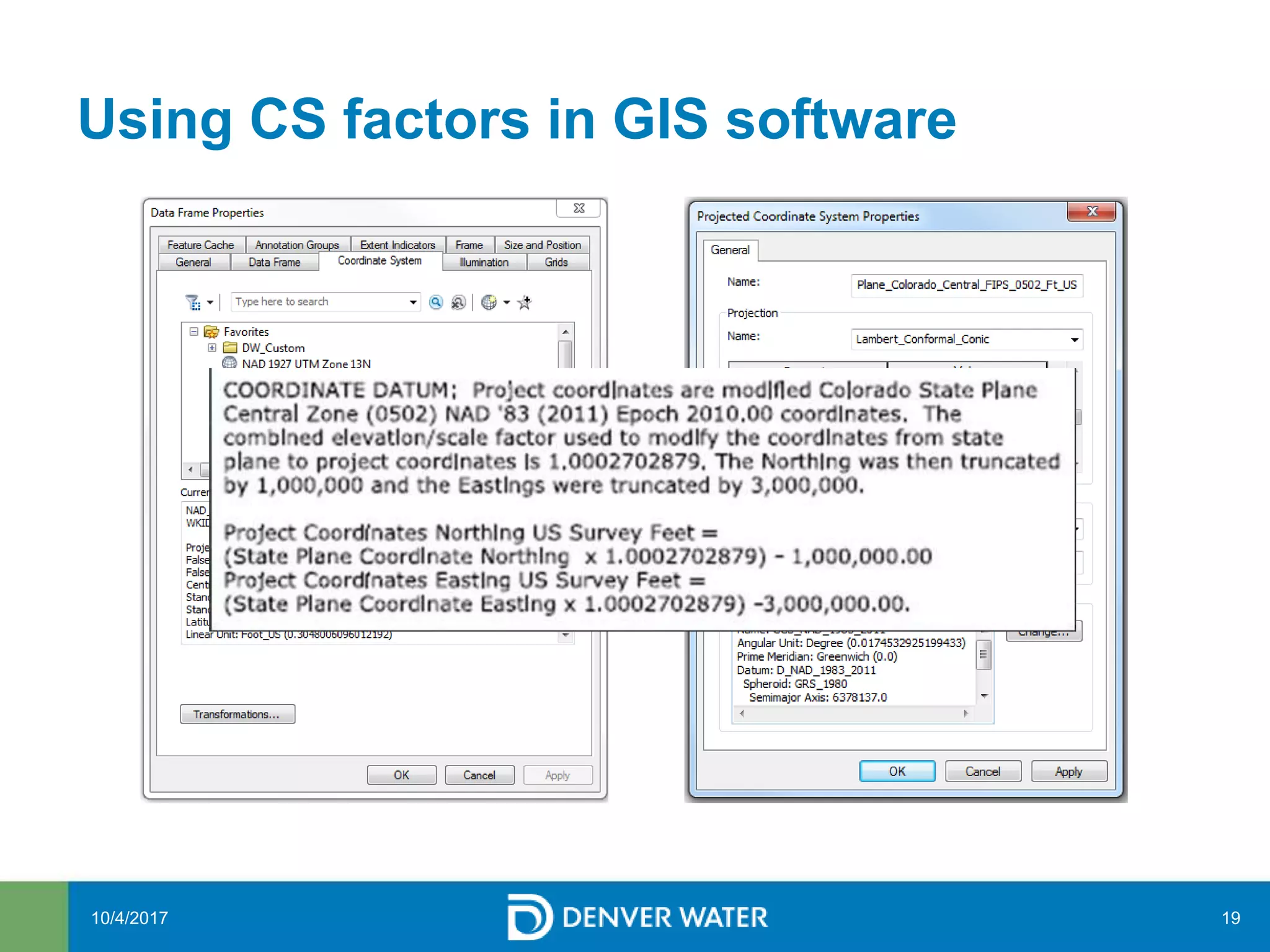 2017 PLSC Track: Grid vs Ground for the GIS Professional | PPTX