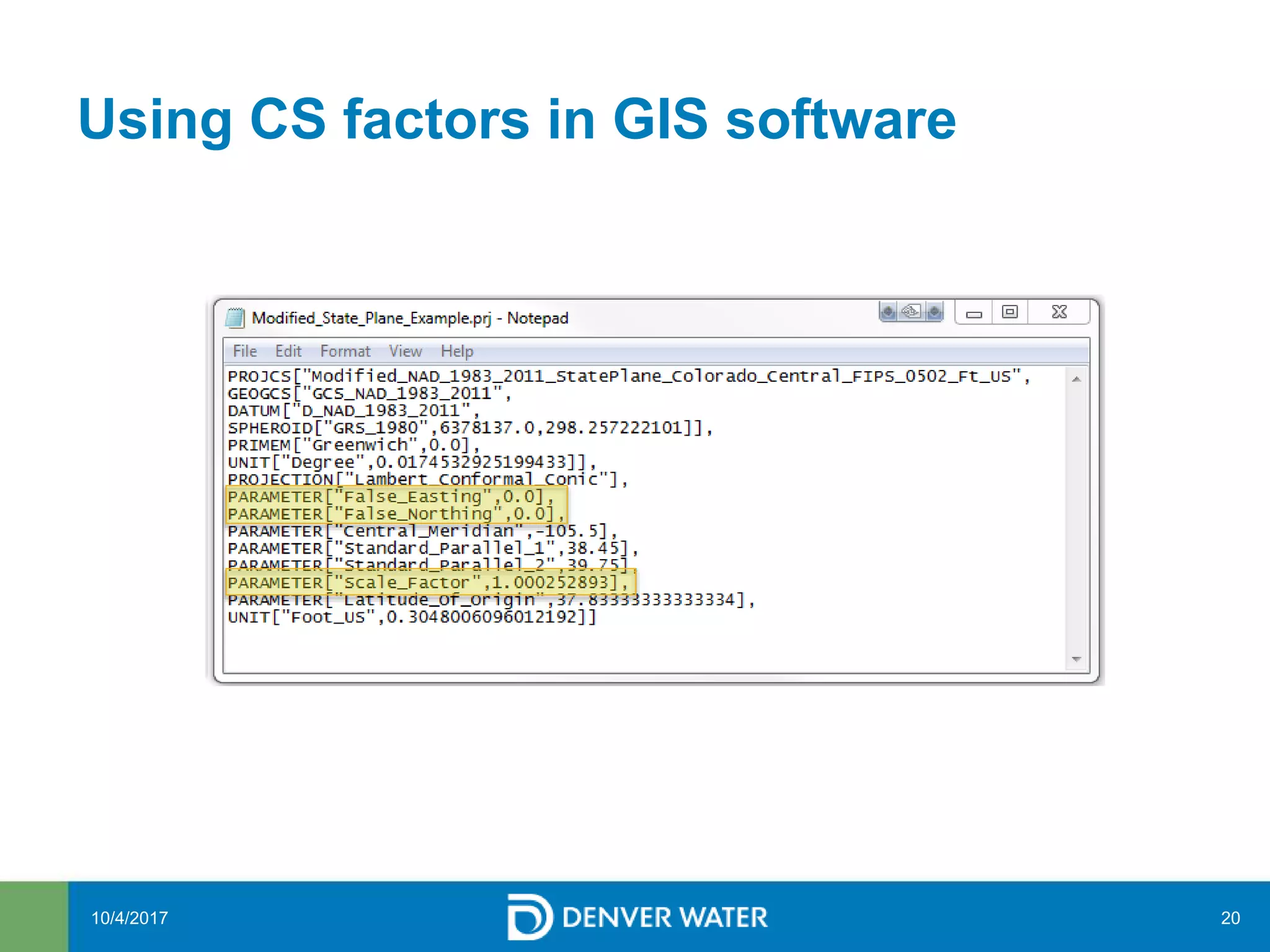 2017 PLSC Track: Grid vs Ground for the GIS Professional | PPTX