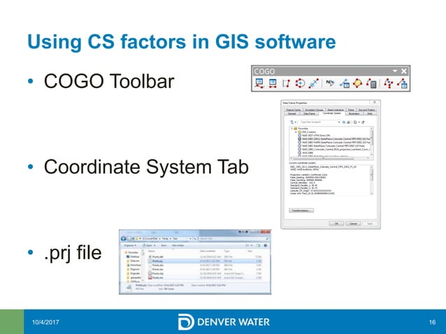 2017 PLSC Track: Grid vs Ground for the GIS Professional | PPTX