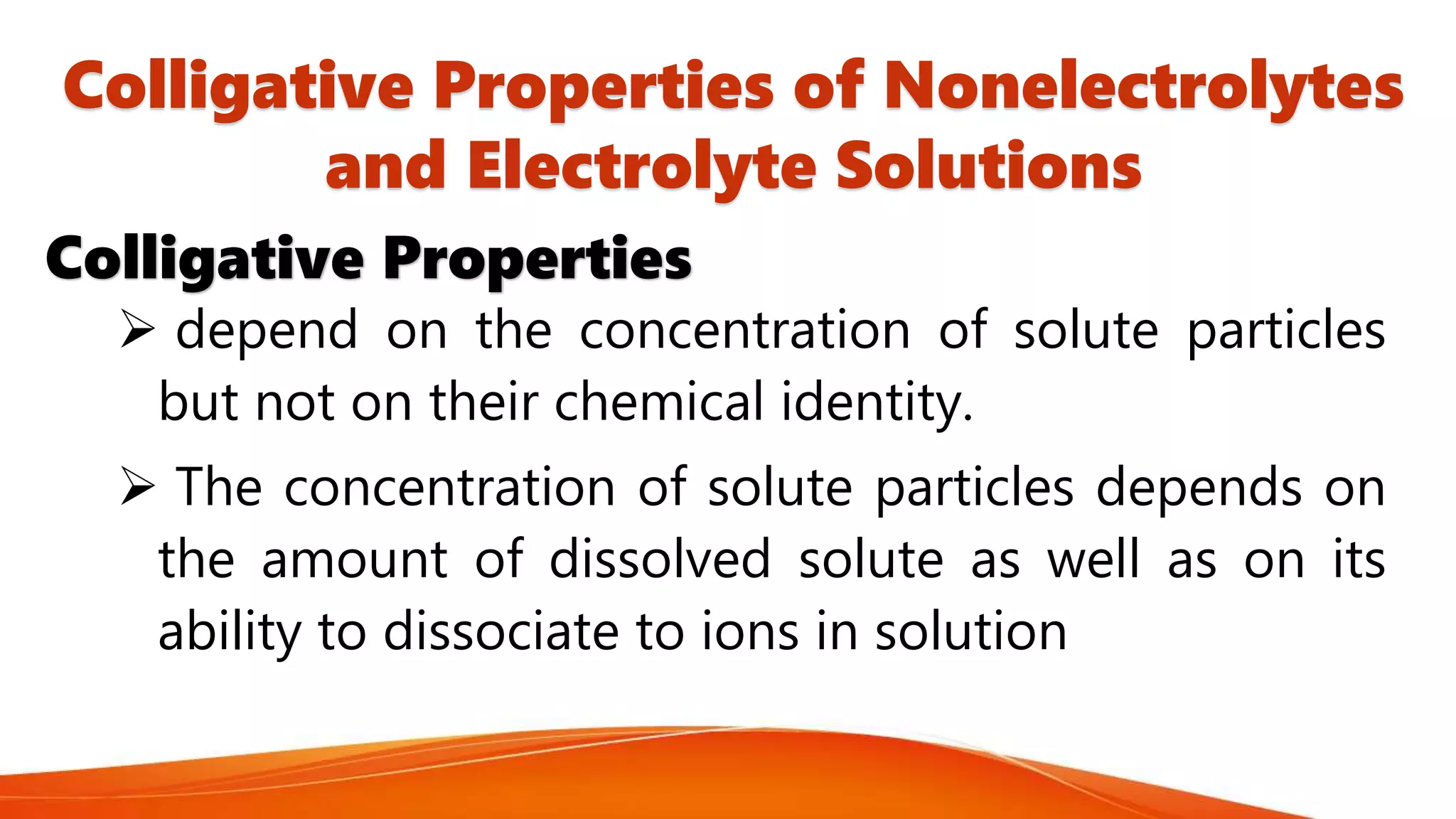 Physical Properties of solution | PPTX