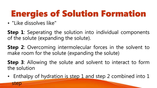 Physical Properties of solution | PPTX | Chemistry | Science