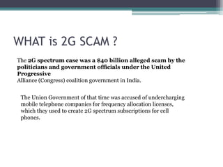 2 g scam | PPT