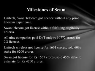 2G scam by Chandan Gupta | PPTX