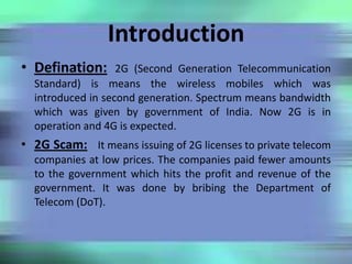 2 g spectrum | PPTX | Telecommunications Industry | Industries