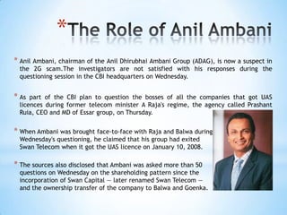 2G Spectrum Scam: Case-study | PPT