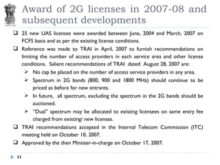 Allocation Of 2G Spectrum And Telecom Policy | PPT | Business ...