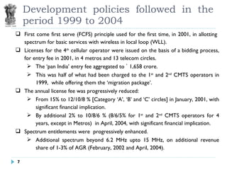 Allocation Of 2G Spectrum And Telecom Policy | PPT | Business ...