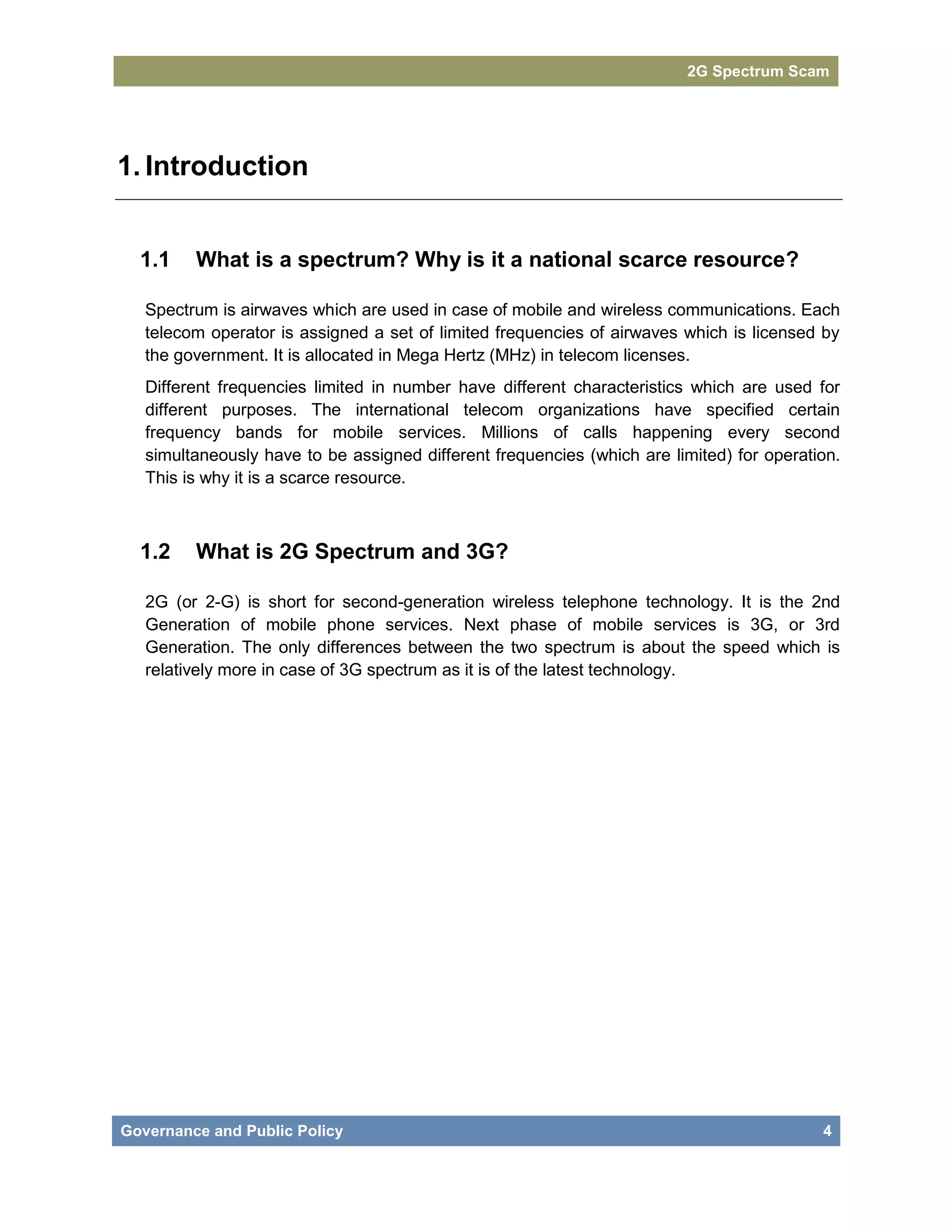 2G Spectrum Scam | PDF