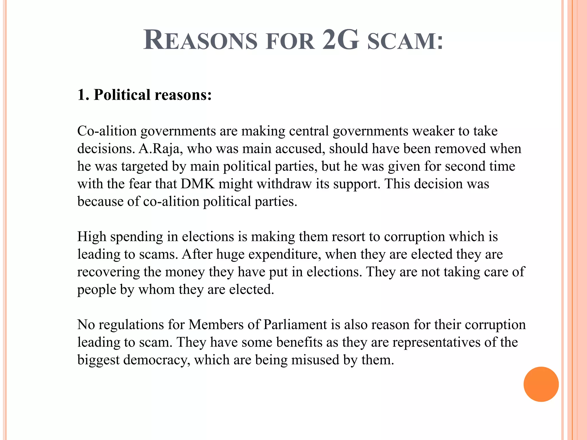 2g spectrum scam .. | PPTX