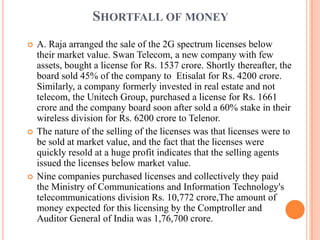 2g spectrum scam .. | PPTX