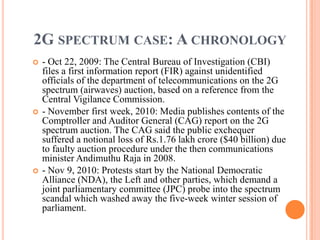 2g spectrum scam .. | PPTX
