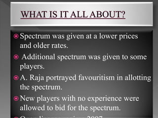 2G spectrum scam | PPTX