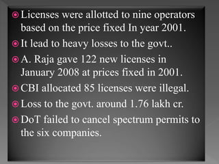 2G spectrum scam | PPTX