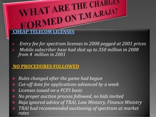 2G spectrum scam | PPTX