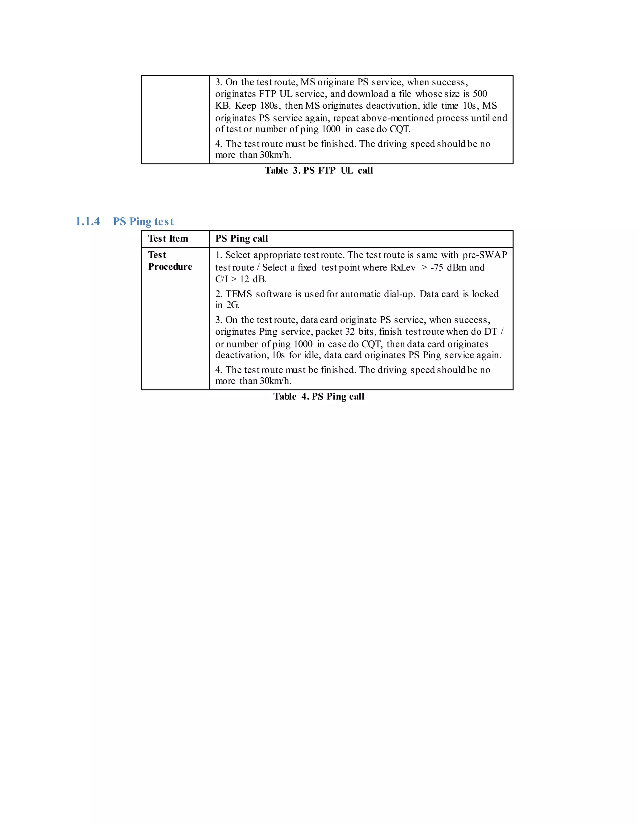 2 g test procedures | DOCX | Technology & Computing