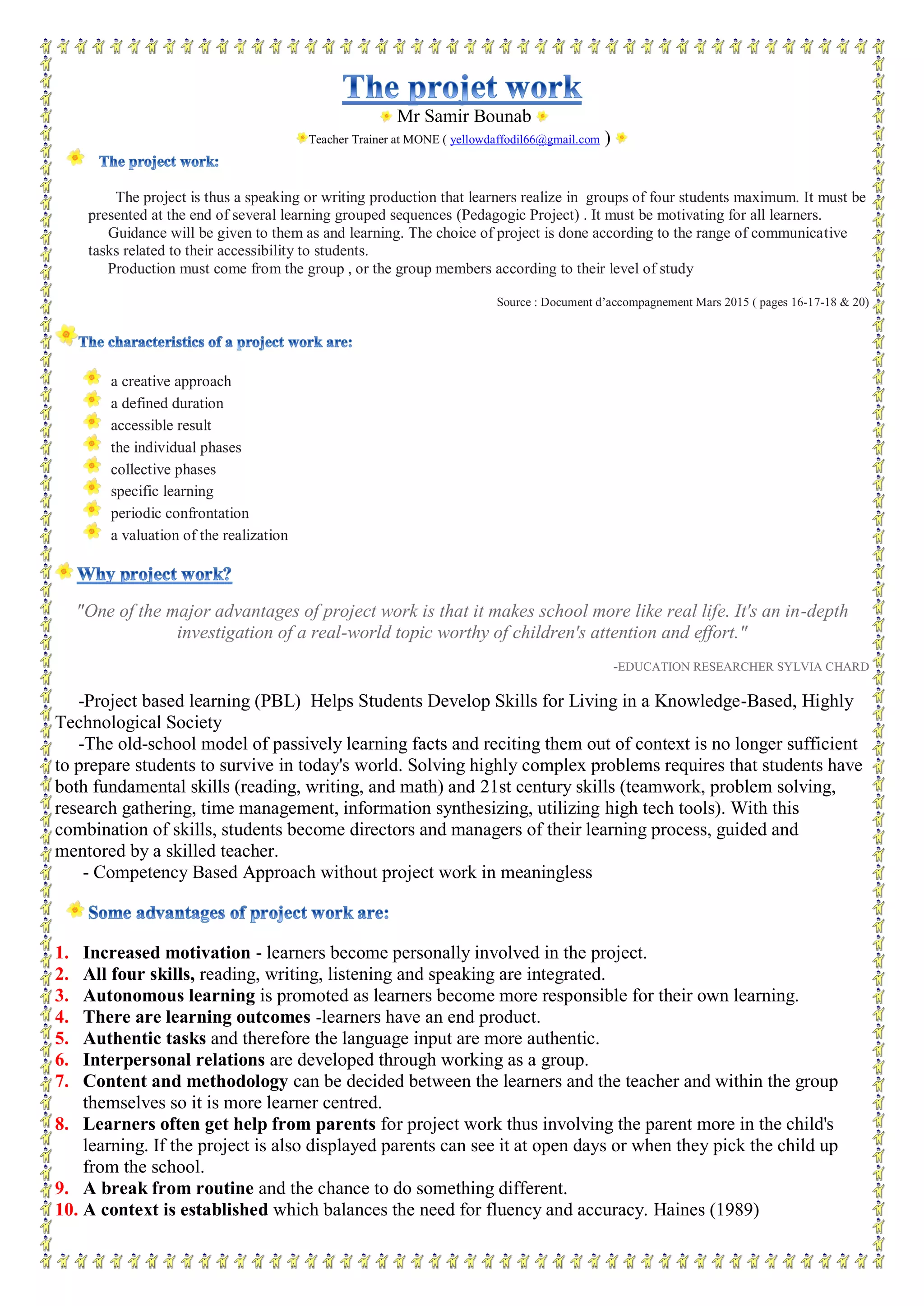 2 g & the projet work | PDF