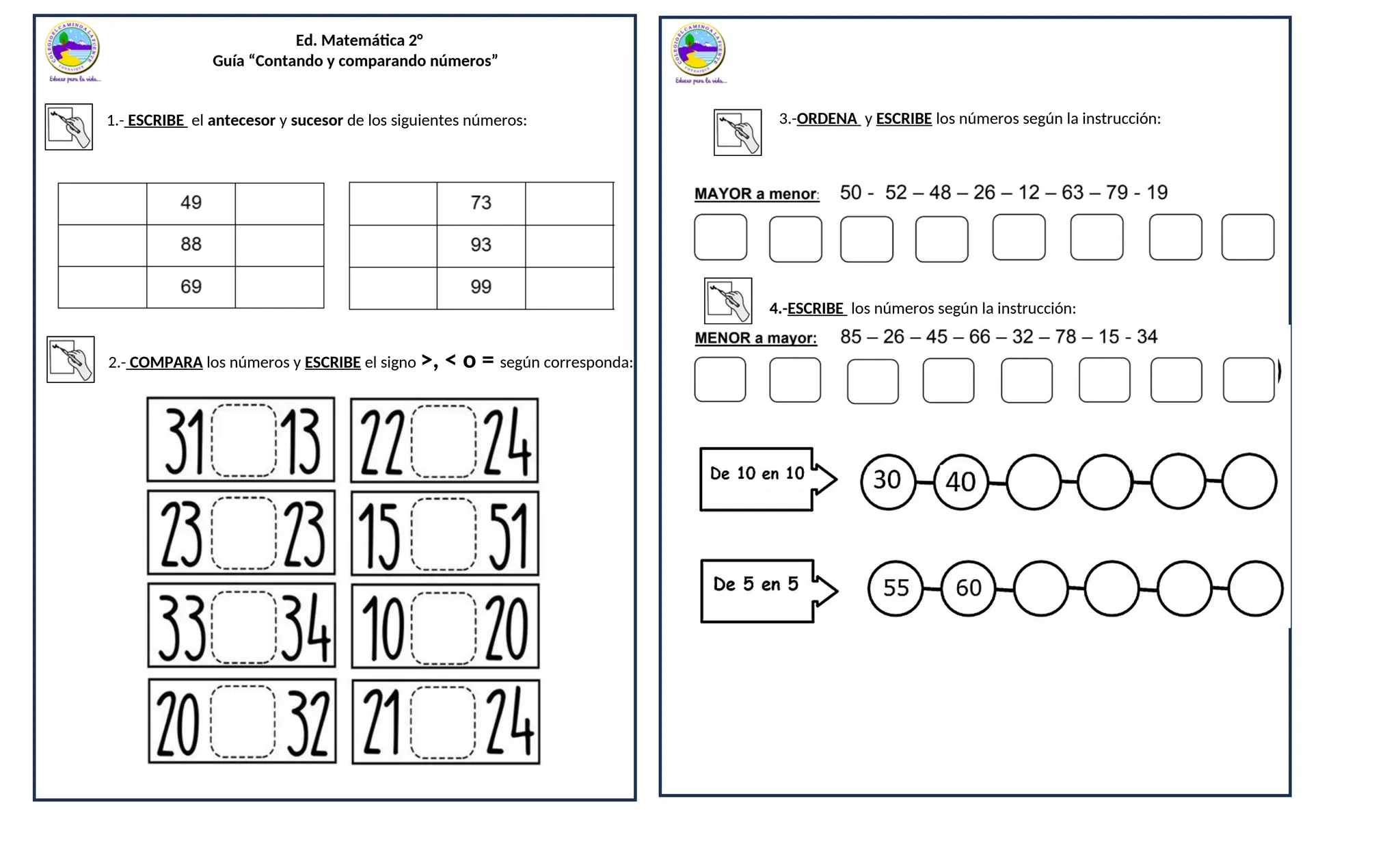 2° Guía CONTANDO Y COMPARANDO NÚMEROS (1).docx