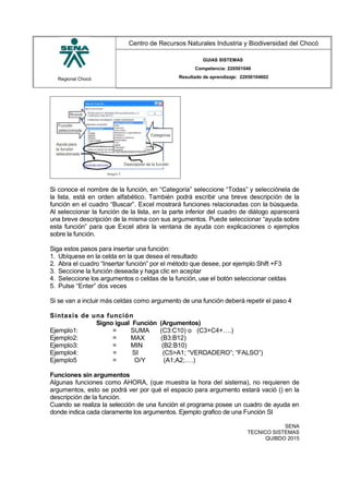 Guia aprendizaje excel | PDF