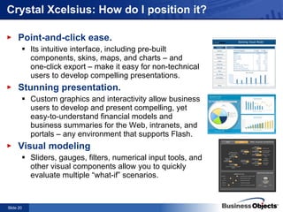crystal xcelsius engage 2008 overview by dashboardcafe.com | Desktop Publishing | Computer ...