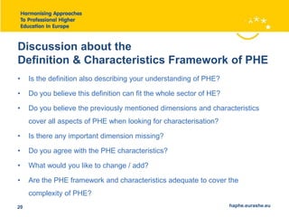 Characteristics and Definition of Professional of Higher Education | PPT