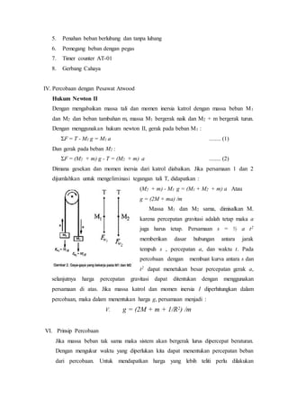 2 hasil pengamata atwood | PDF