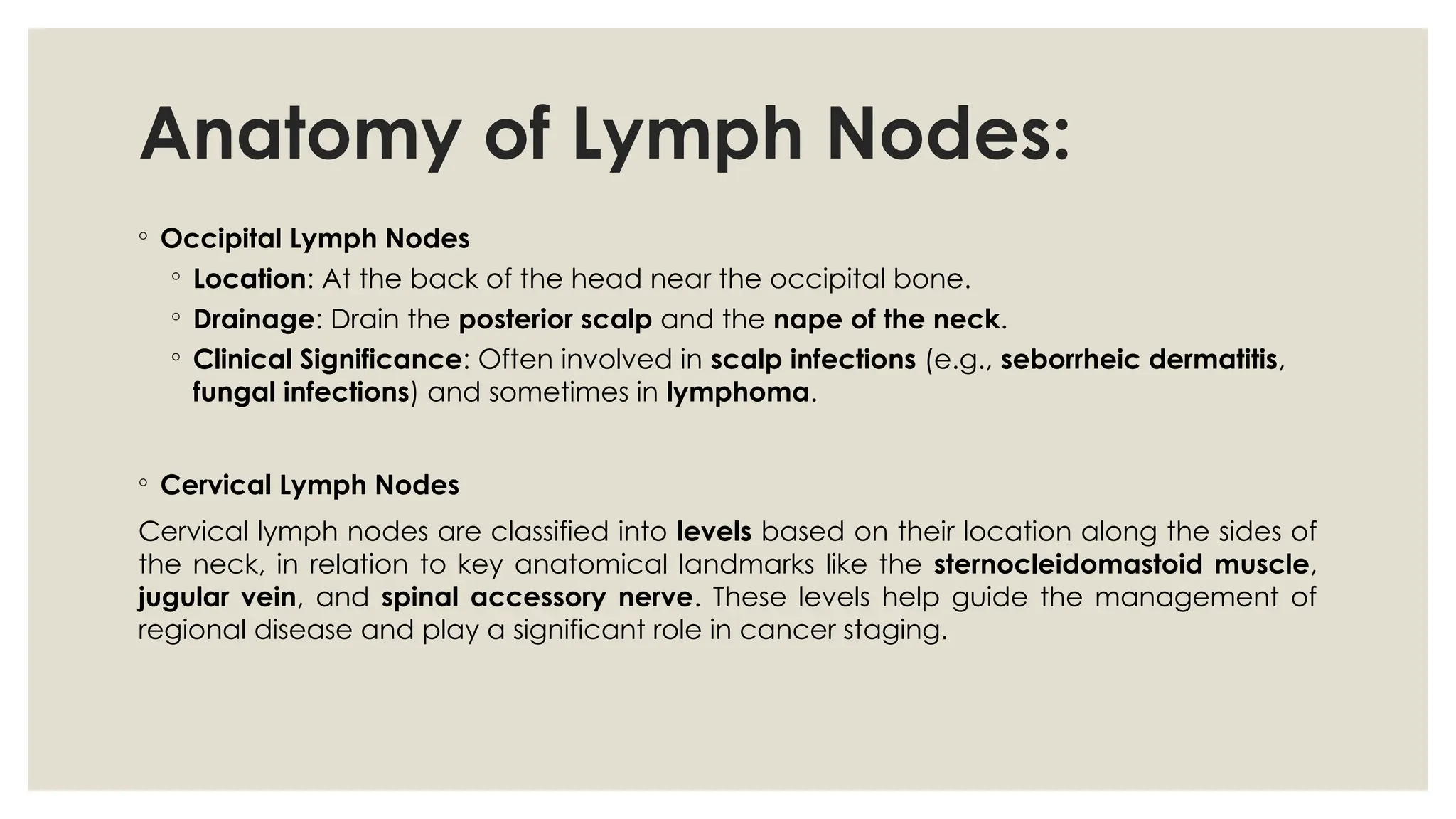 A presentation on head and neck lymph nodes | PPTX