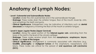 A presentation on head and neck lymph nodes | PPTX