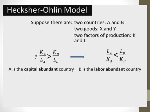 Hecksher Ohlin Theory | PPTX | Business | Business and Finance