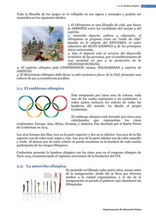 2 historia de los juegos olímpicos modernos | DOCX