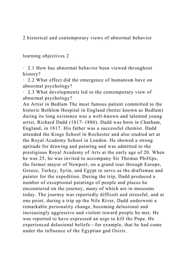 2 historical and contemporary views of abnormal behaviorlear.docx