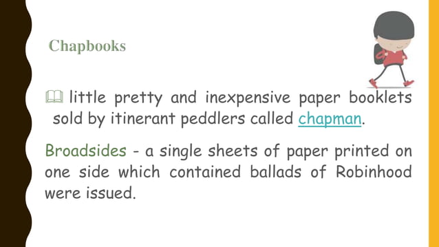 2 HISTORY OF CHILDREN’S LITERATURE.pptx | Books and Literature