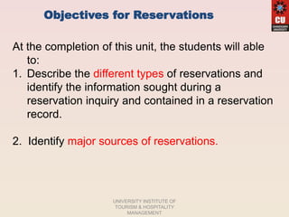 2 hmt154 unit-2_reservetions_introduction | PPT