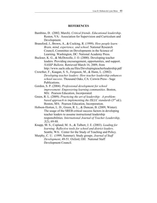 Dr. Lisa D. Hobson, Prairie View A&M University | DOC