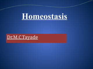 Homeostasis and disease PPT for medical students | PPTX
