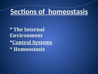 Homeostasis and disease PPT for medical students | PPTX