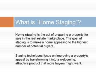 Home Staging Presentation for Realtors | PPSX