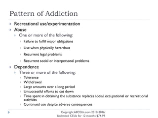 2 hours clinical_competency_addictions | PDF | Substance Abuse ...