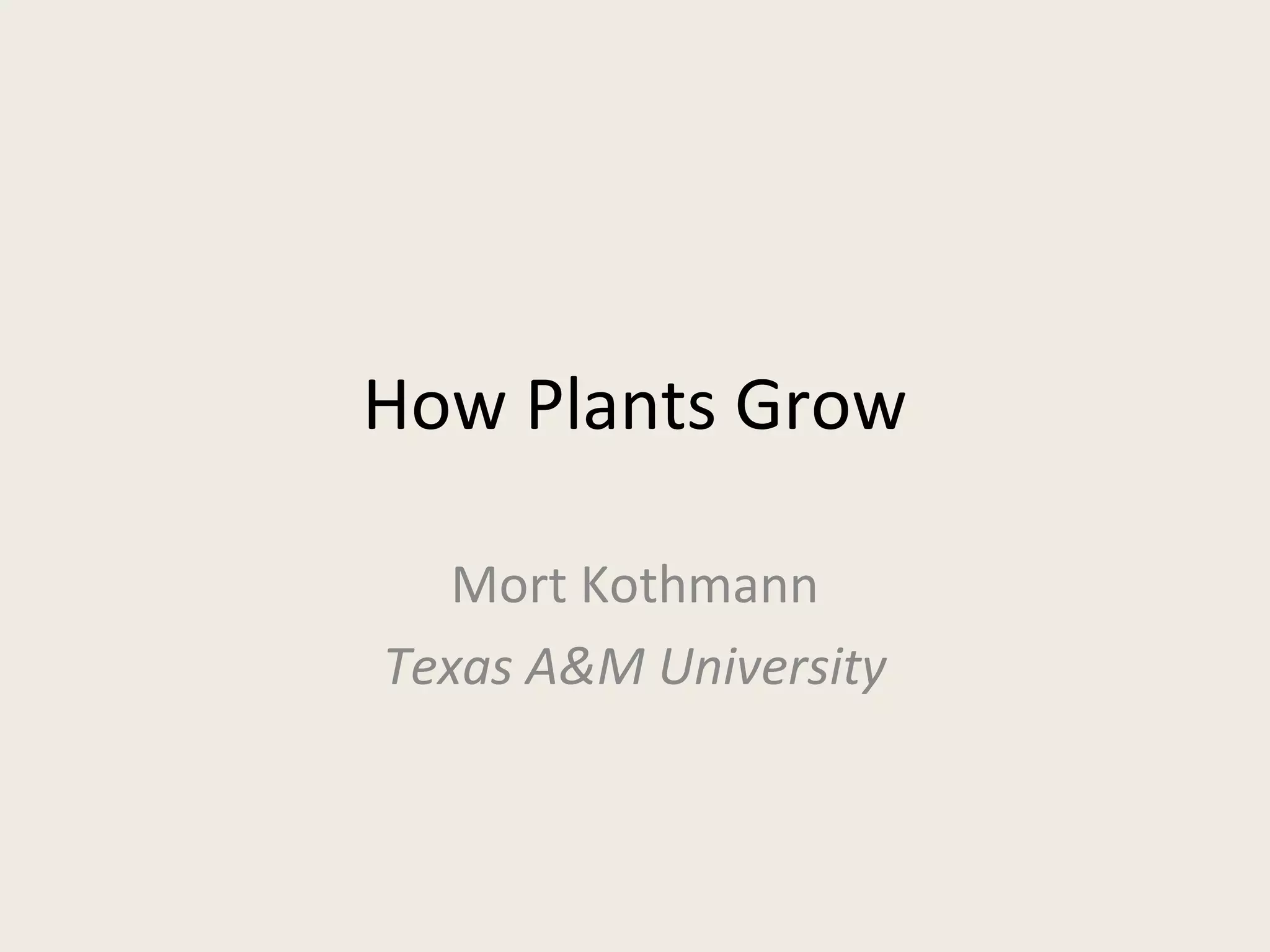 how plants grow | PPT
