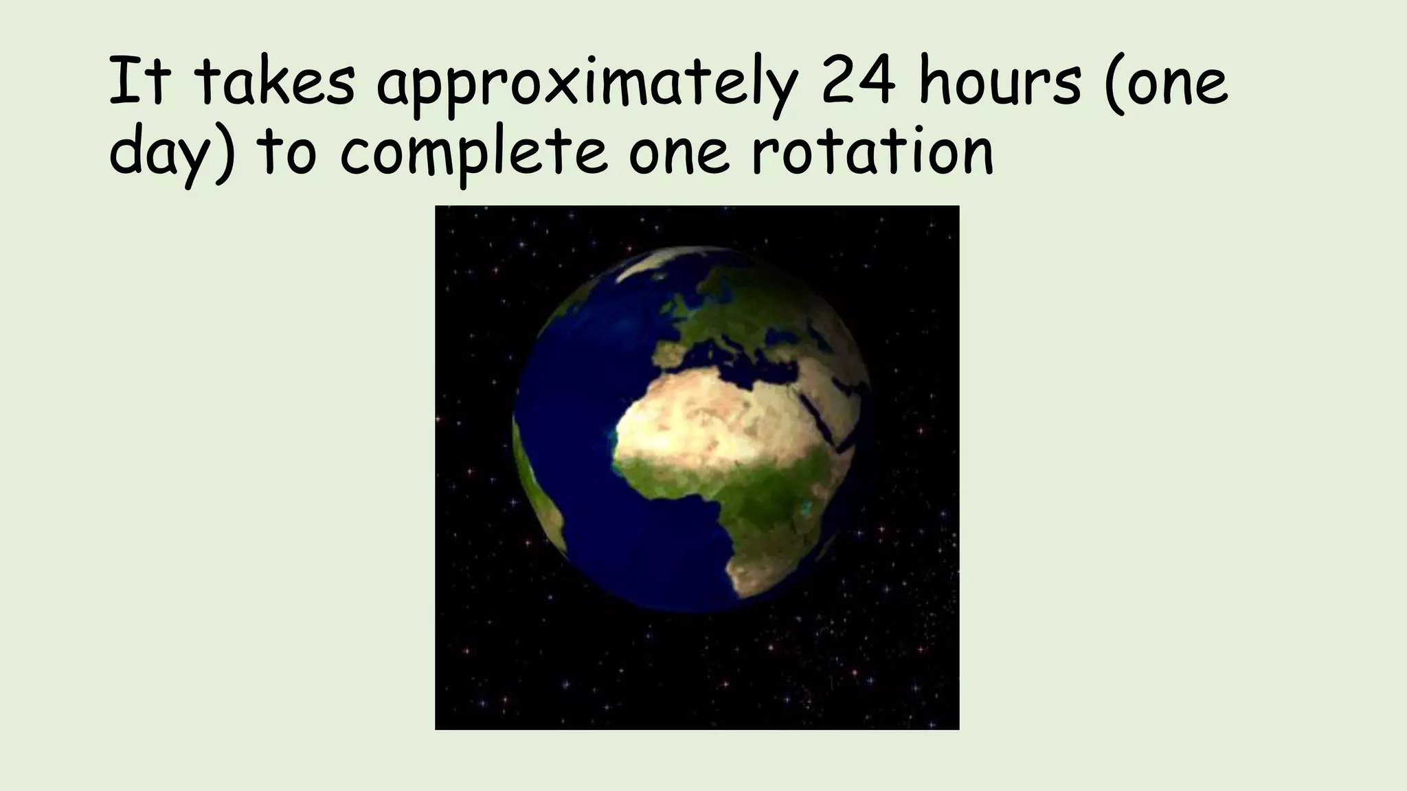 Rotation and revolution | PPTX