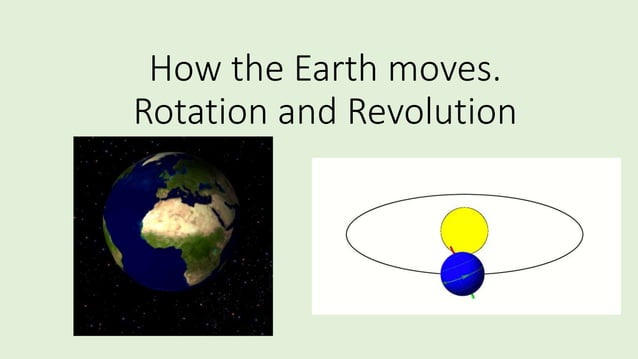 Rotation and revolution | PPT