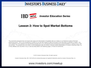 How to Spot Market Bottoms | PPT