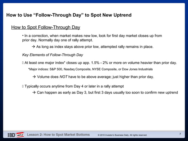 How to Spot Market Bottoms | PPT
