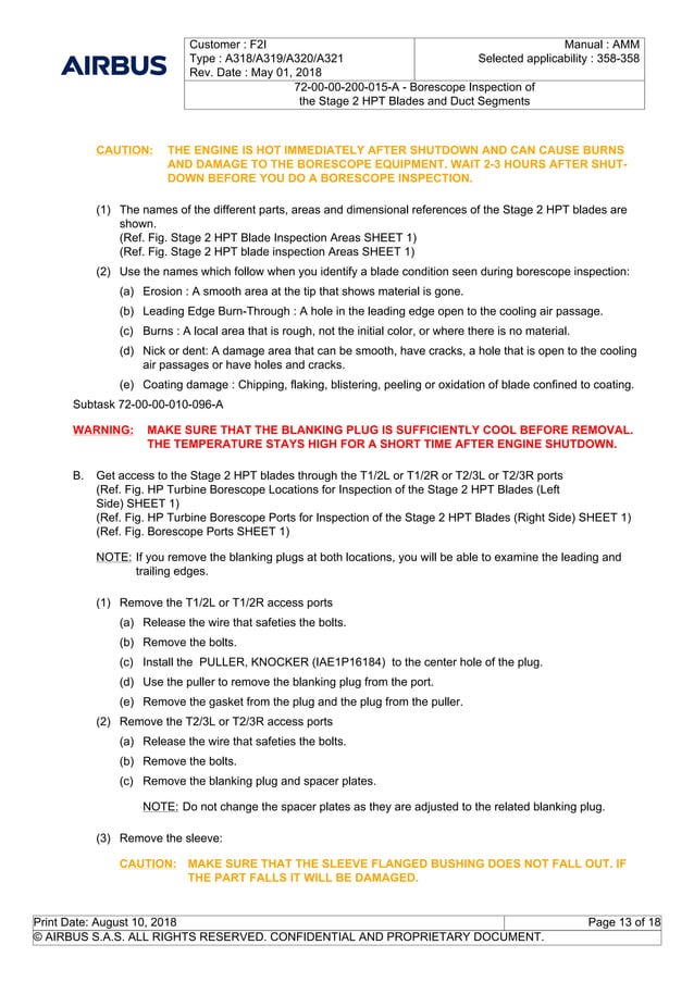 2 HPT Blades and Duct Segments_V2500-A1.pdf | Auto Type | Automotive