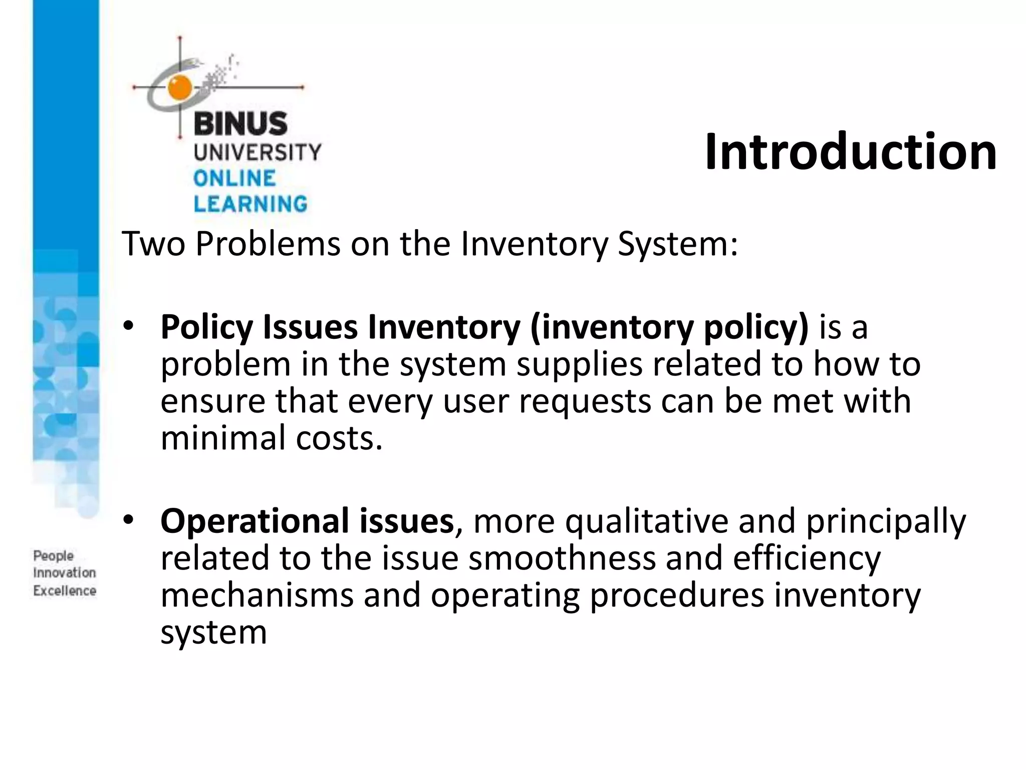 PPT5 - Inventory Management Problem | PPT
