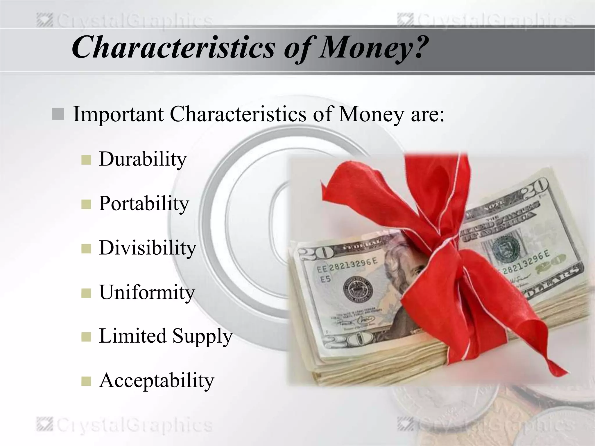 Functions and Classification of Money | PPTX